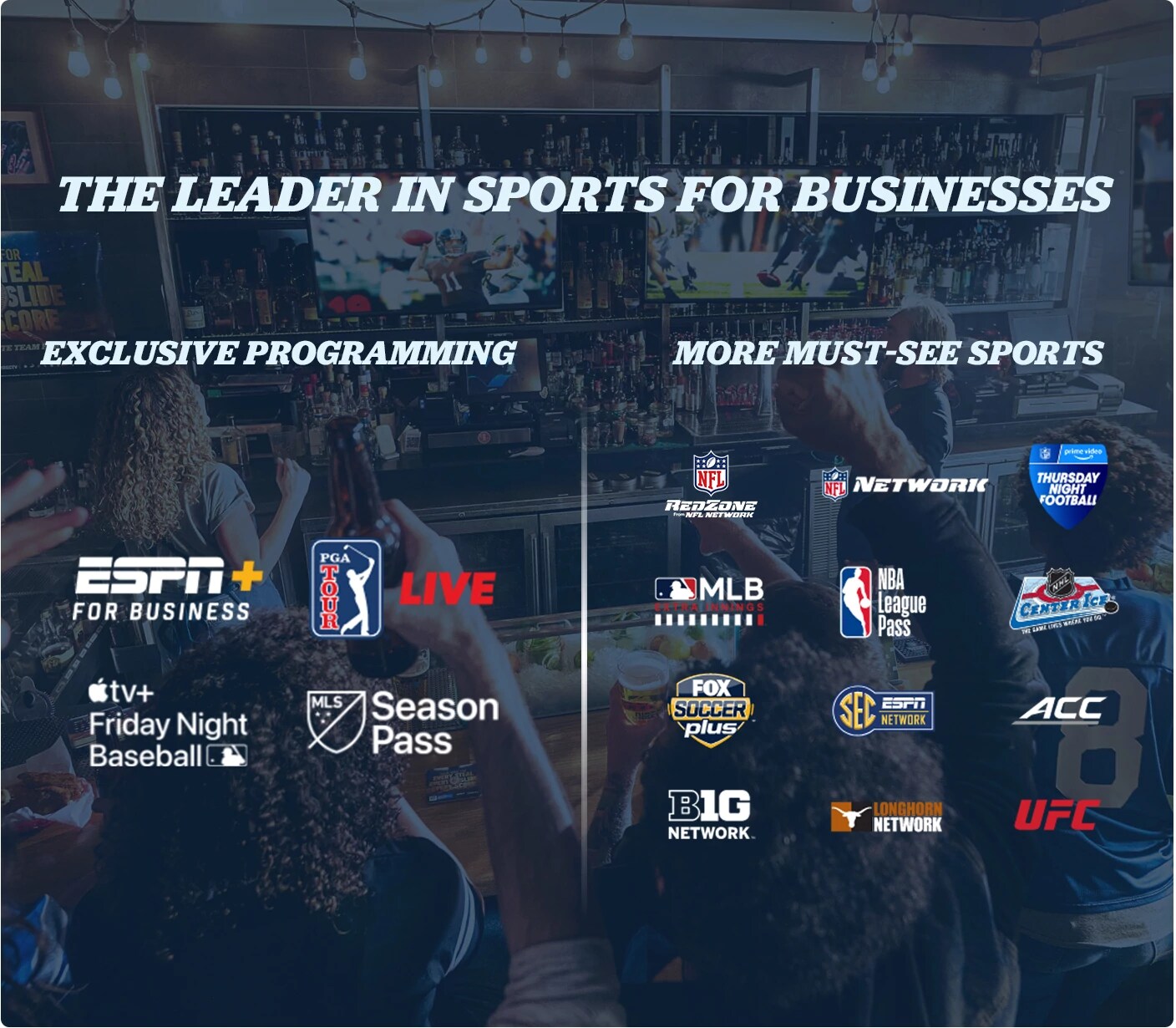 Shop TV Packages for Restaurants & Bars | DIRECTV FOR BUSINESS